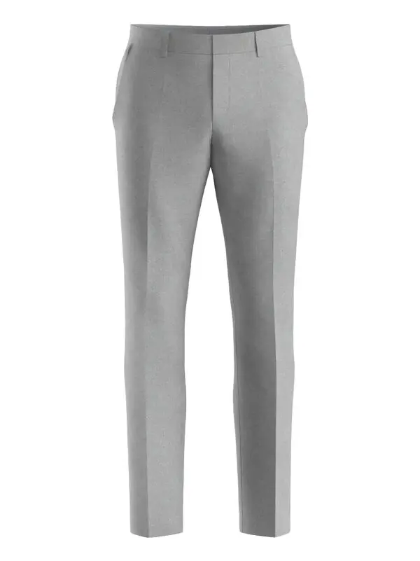 BOSS Wool Tailored Trousers - Grey