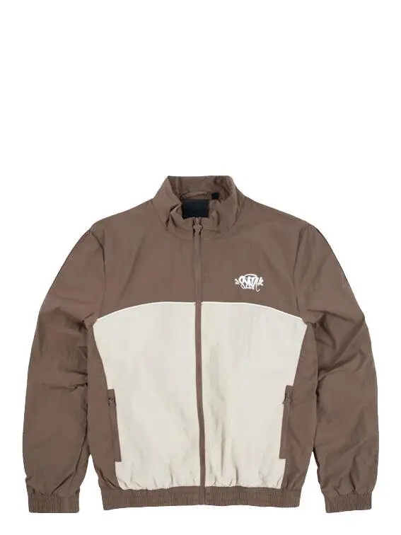 SYNA WORLD Logo Shell Track Jacket - Brown/beige