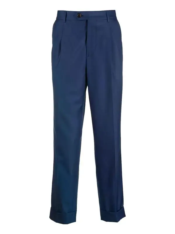 Brunello Cucinelli Cropped Tailored Trousers - Blue