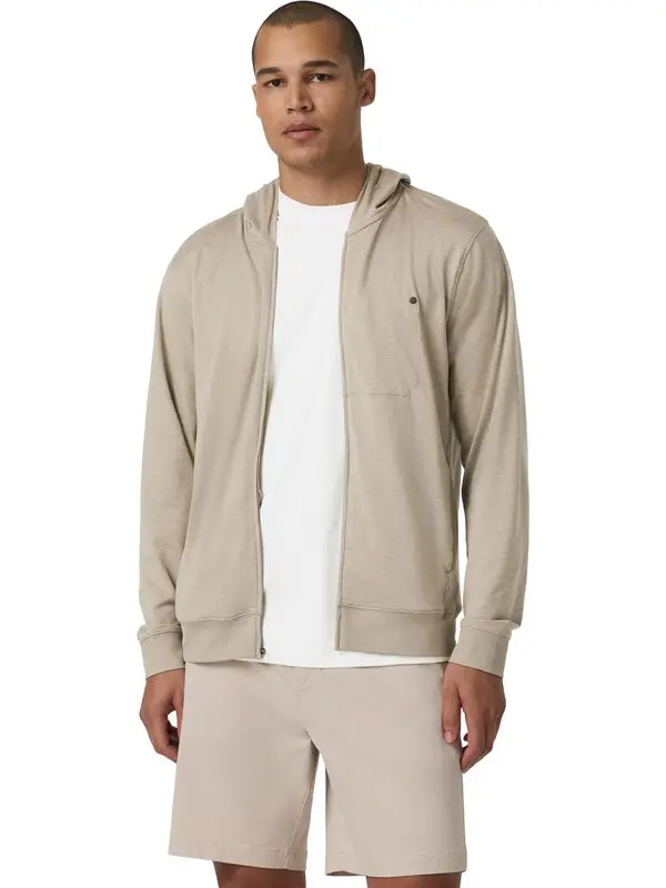 Vuori Ponto Full Zip Hoodie - Truffle Heather