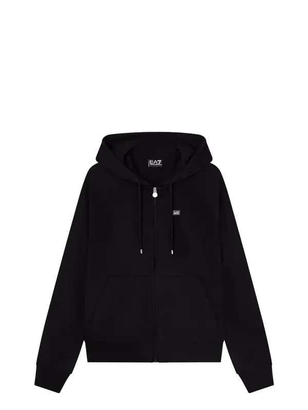EA7 Core Lady Zip-up Hoodie - Black