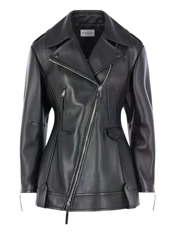 Givenchy Leather Biker Jacket - Black