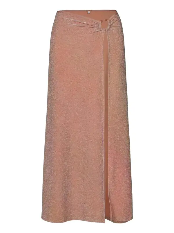 Johanna Ortiz Nuevo Destino Slit Long Skirt - Pink