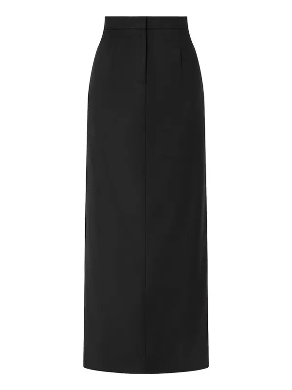 Tove Fey Wool-blend Maxi Skirt - Black