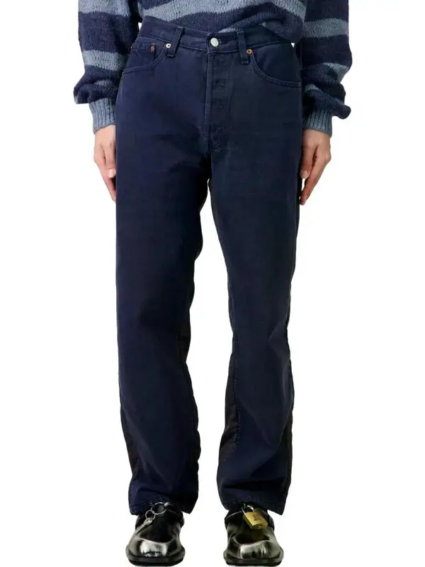 BLESS Jeans Front Straight Trousers - Blue