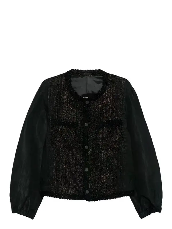 TAAKK Glitter-tweed Jacket - Brown