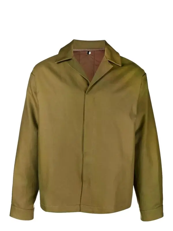 COSTUMEIN Notched-collar Shirt Jacket - Blue