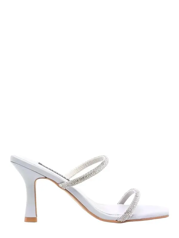 Senso Umber Iii Square-toe Sandals - Silver