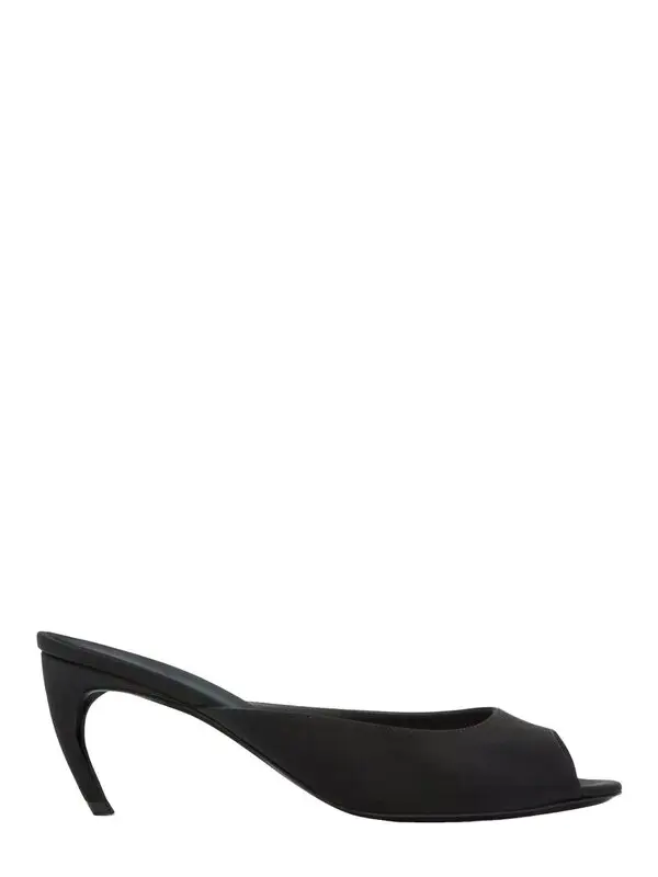 Attico 65mm Ada Peep-toe Heeled Mules - Black