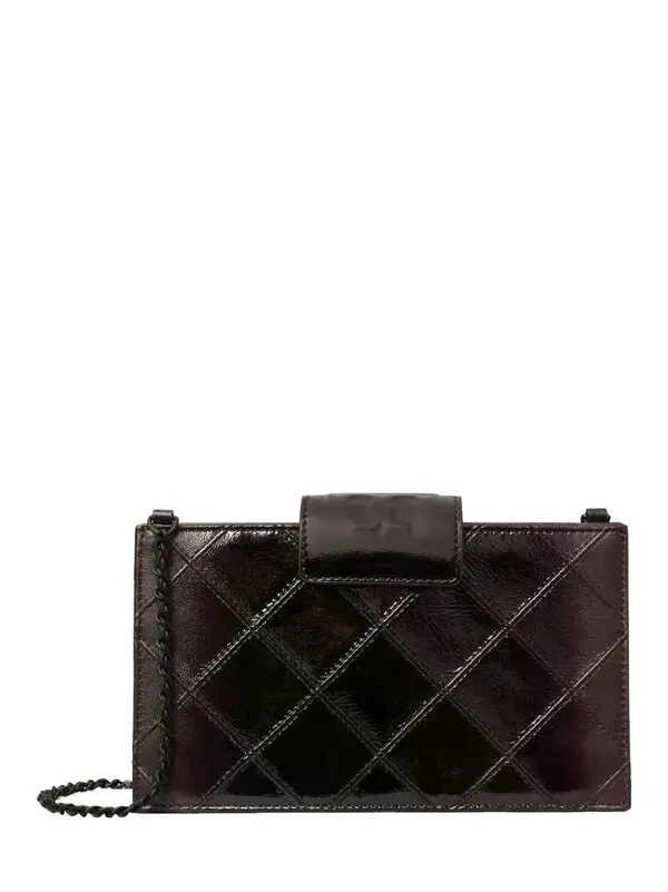 Tory Burch Fleming Quilted Patent Mini Bag - Red