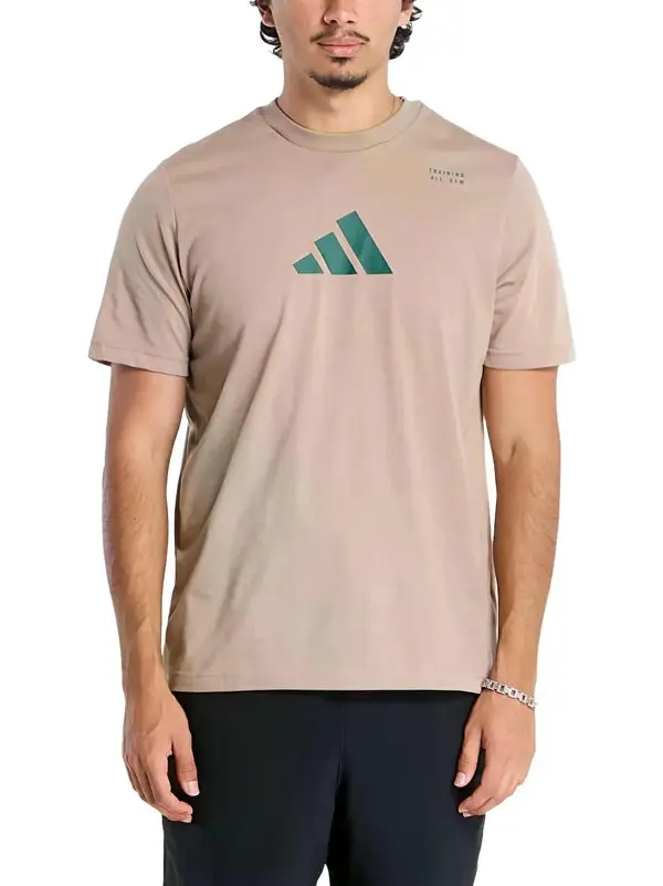 Adidas Graphic-print T-shirt - Brown