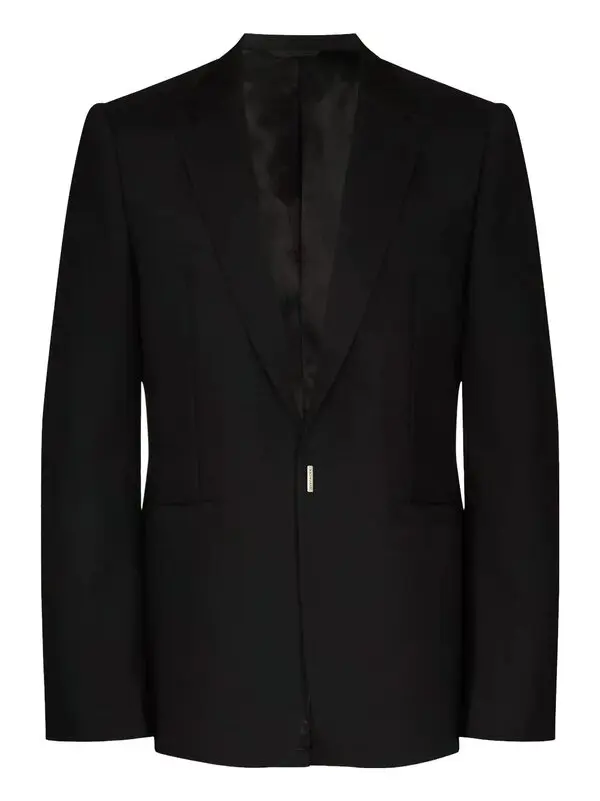 Givenchy Single-breasted Tailored Blazer - Black