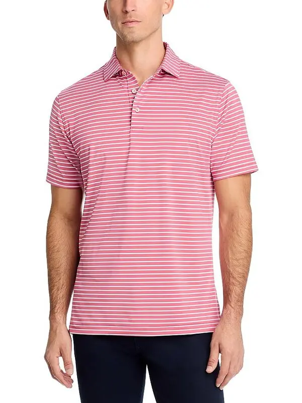 Peter Millar Dunnes Performance Polo Shirt - Chili Red