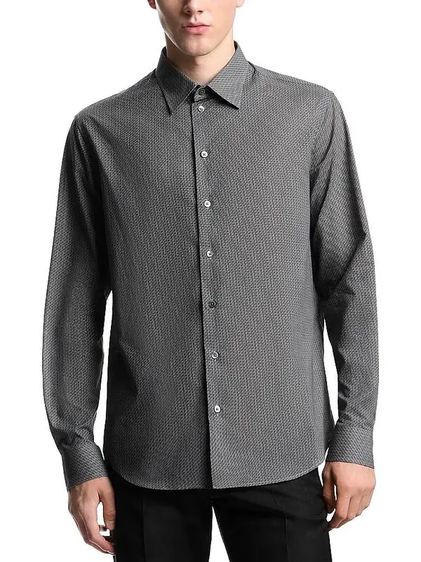 Emporio Armani Cotton Sport Shirt - Solid Dark