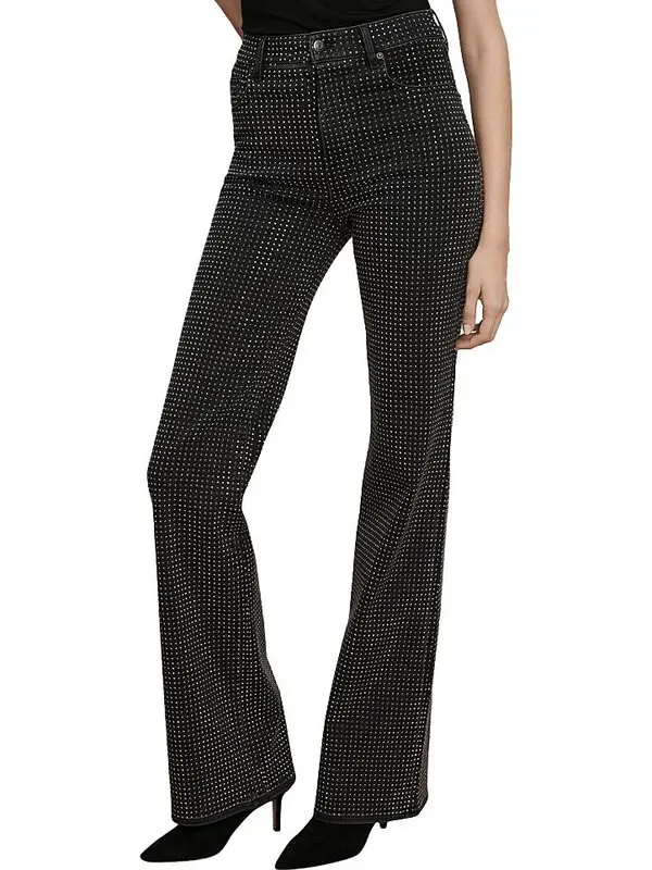 Veronica Beard Crosbie High-rise Wide-leg Jeans - Washed Onyx