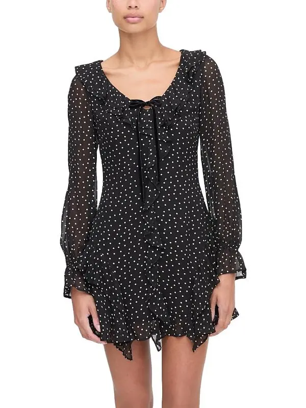 Hill House Home The Bridget Dress - Black Polka Dot