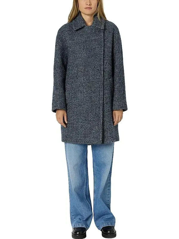 Gerard Darel Maliya Double Breasted Coat - Indigo