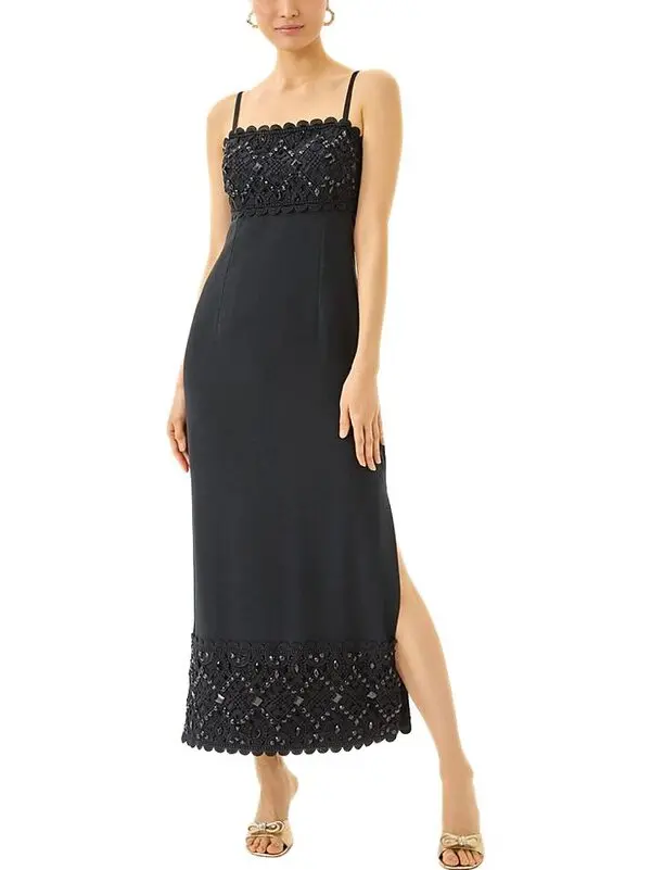 LILLY PULITZER Vena Maxi Dress - Noir