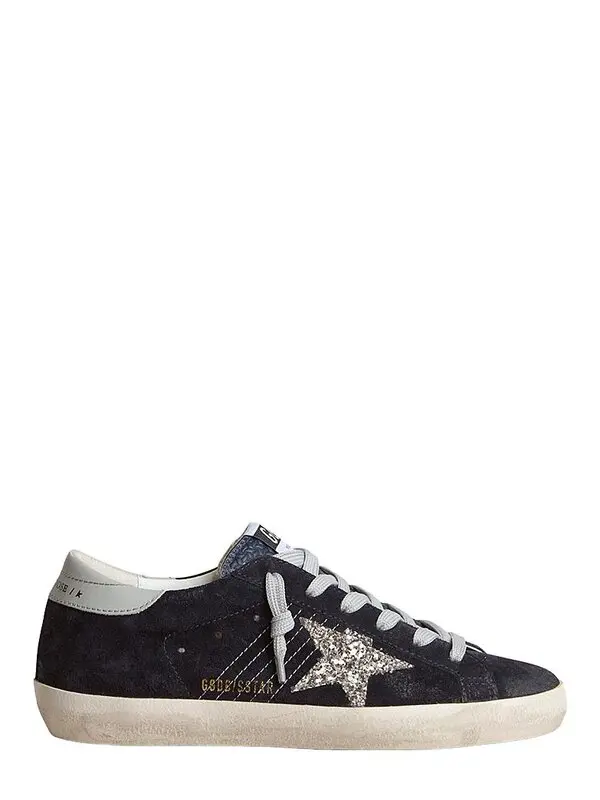GOLDEN GOOSE Super Star Suede Sneakers - Navy Blue