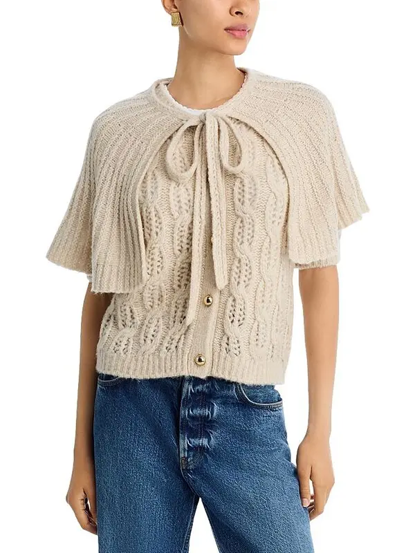 FRAME The Cape Cardigan Sweater - Fawn