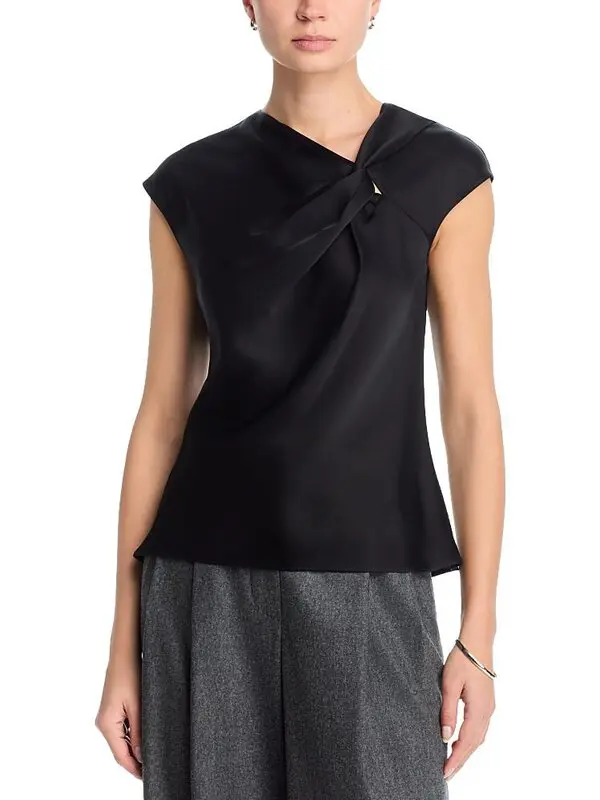 Theory Twist Bodice Top - Black