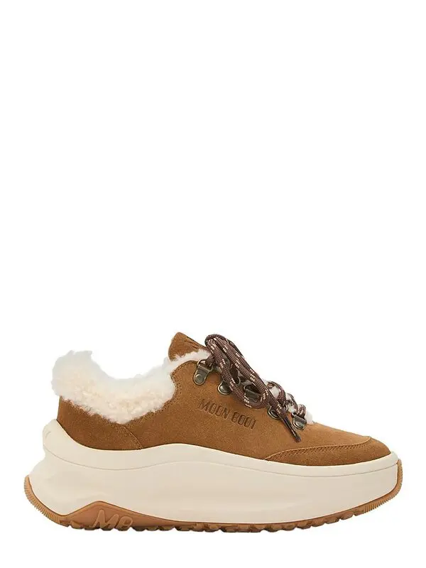 Moon Boot City Shearling Sneakers - Sand