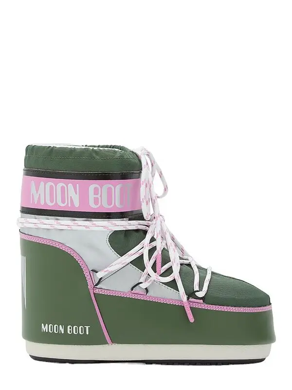 Moon Boot Icon Low Space Racing Boots - Forest Green