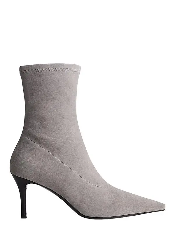Rag & Bone Mercer Pointed Boots - Stone Suede