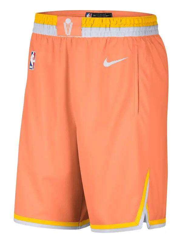 Nike Cleveland Cavaliers City Edition Dri-fit Nba Swingman Shorts - Orange