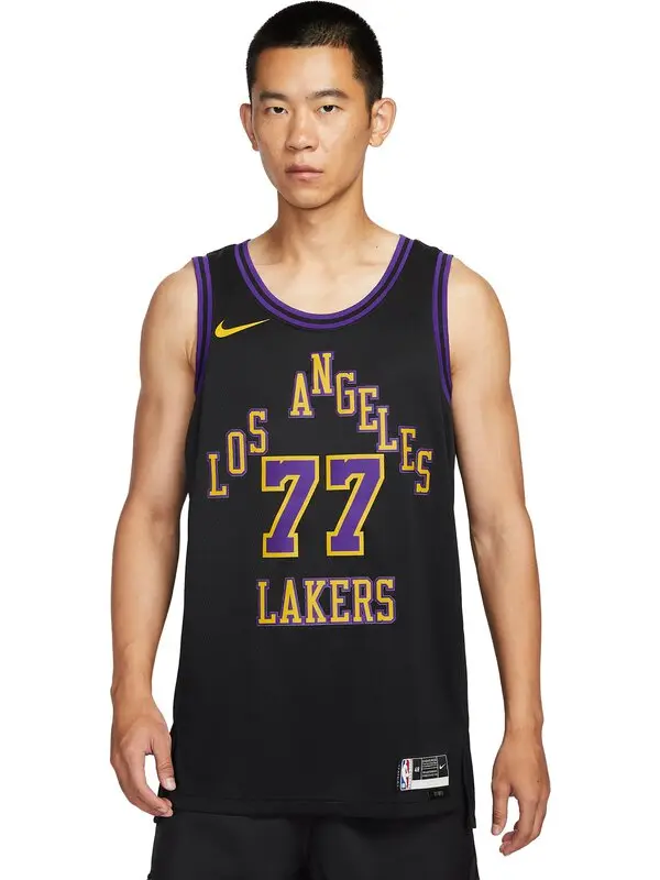 Nike Los Angeles Lakers City Edition Dri-fit Nba Swingman Jersey - Black