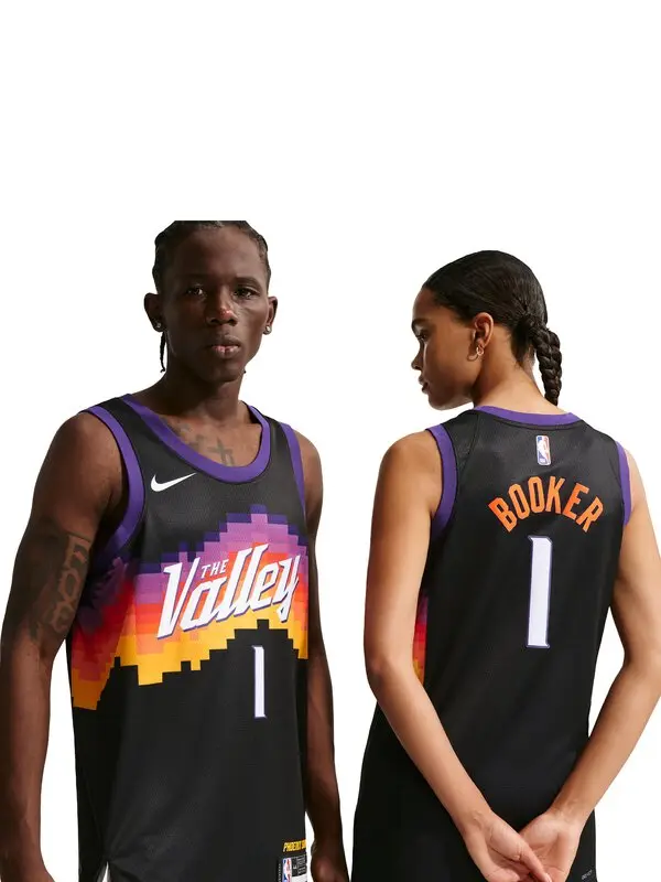 Nike Devin Booker Phoenix Suns City Edition Nba Swingman Jersey - Black