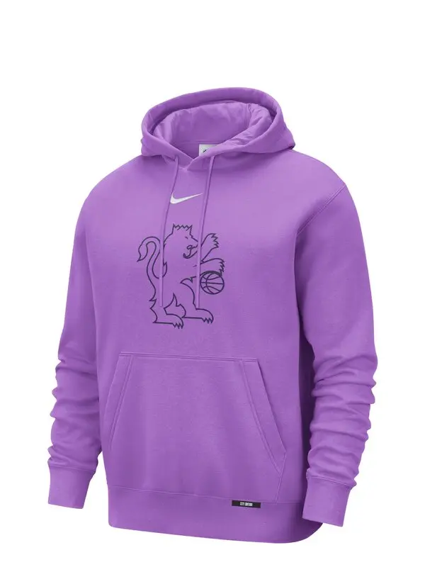 Nike Sacramento Kings City Edition Club Hoodie - Purple