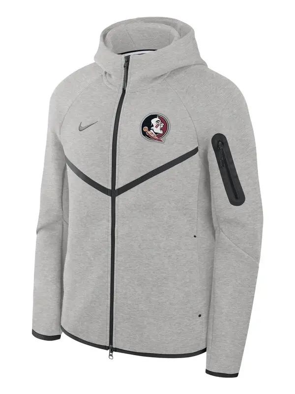 Nike Florida State Tech Fleece Windrunner Full-zip Hooded Jacket - Grey