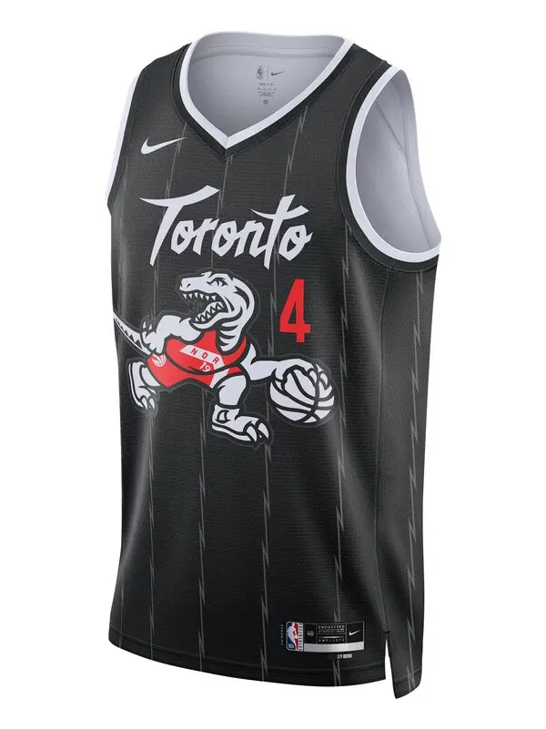 Nike Scottie Barnes Toronto Raptors City Edition Nba Swingman Jersey - Black