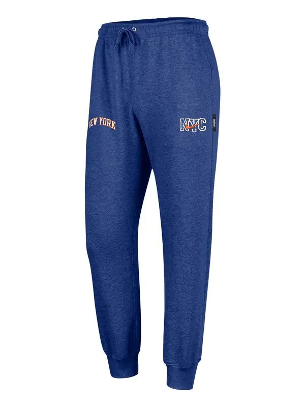 Nike New York Knicks City Edition Nba Club Fleece Jogger Pantsin | Hq5485-495 - Blue