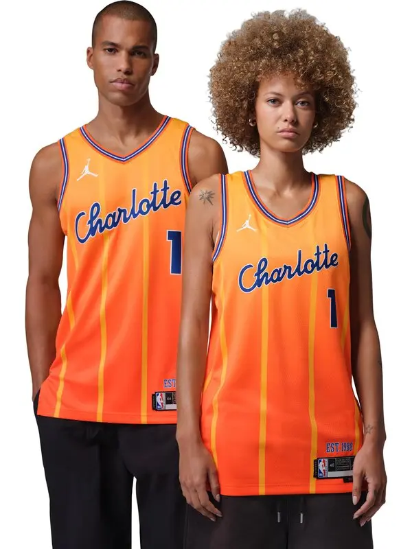 Nike Lamelo Ball Charlotte Hornets City Edition Nba Swingman Jersey - Orange