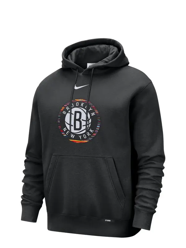 Nike Brooklyn Nets City Edition Club Hoodie - Black