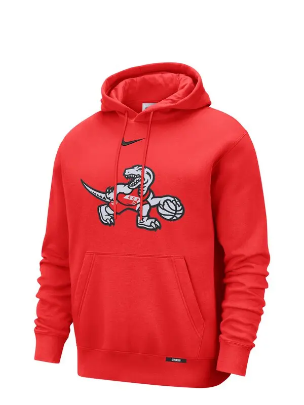 Nike Toronto Raptors City Edition Club Hoodie - Red