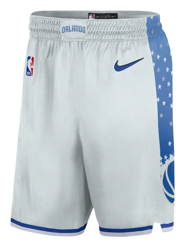 Nike Orlando Magic City Edition Dri-fit Nba Swingman Shorts - Grey
