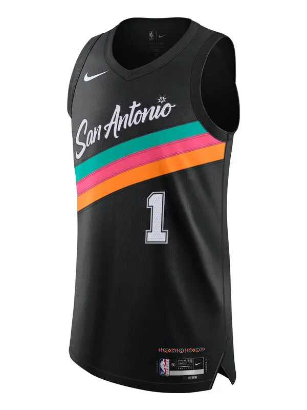 Nike Victor Wembanyama San Antonio Spurs City Edition Dri-fit Adv Nba Authentic Jersey - Black