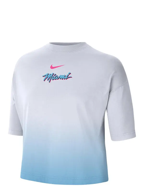Nike Miami Heat Courtside City Edition Premium Nba Boxy T-shirt - White