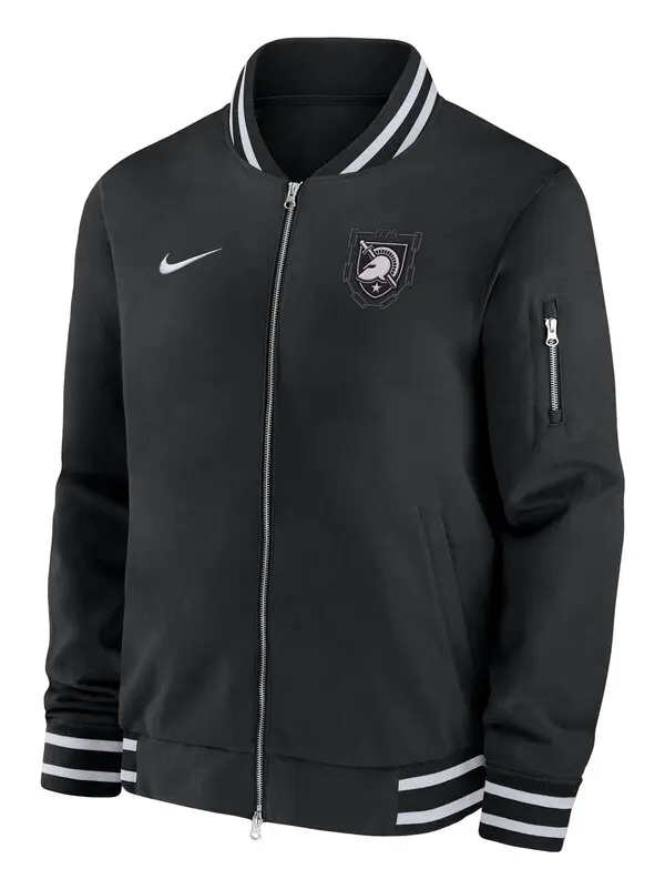 Nike Rivalry Collection College Full-zip Bomber Jacket - Black