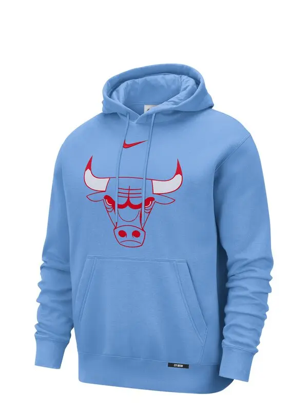 Nike Chicago Bulls City Edition Club Hoodie - Blue