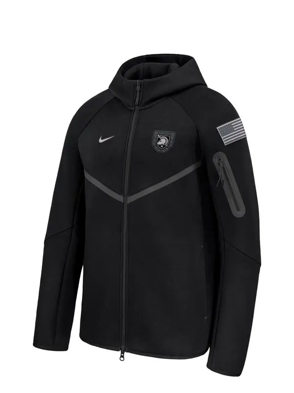 Nike Army Rivalry Tech Fleece Full-zip Hoodie - Black