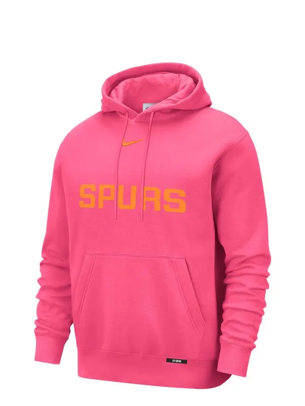 Nike San Antonio Spurs City Edition Club Hoodie - Pink