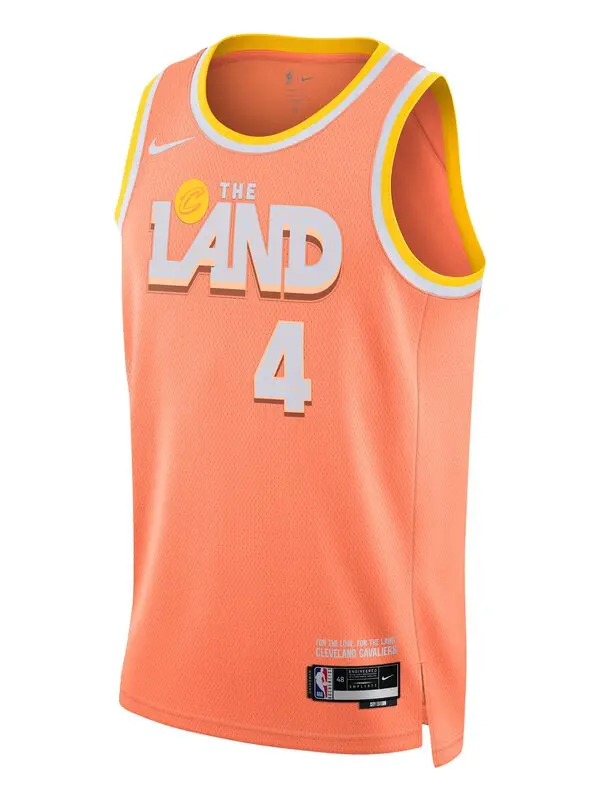 Nike Evan Mobley Cleveland Cavaliers City Edition Nba Swingman Jersey - Orange