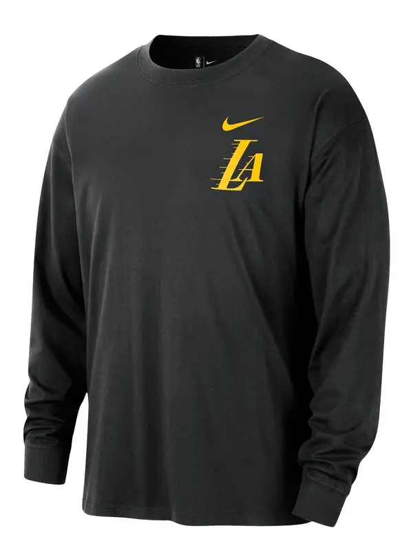 Nike La Lakers Essential City Edition Nba Long-sleeve T-shirt - Black