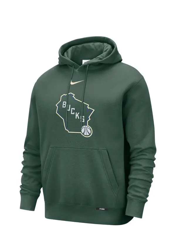 Nike Milwaukee Bucks City Edition Club Hoodie - Green