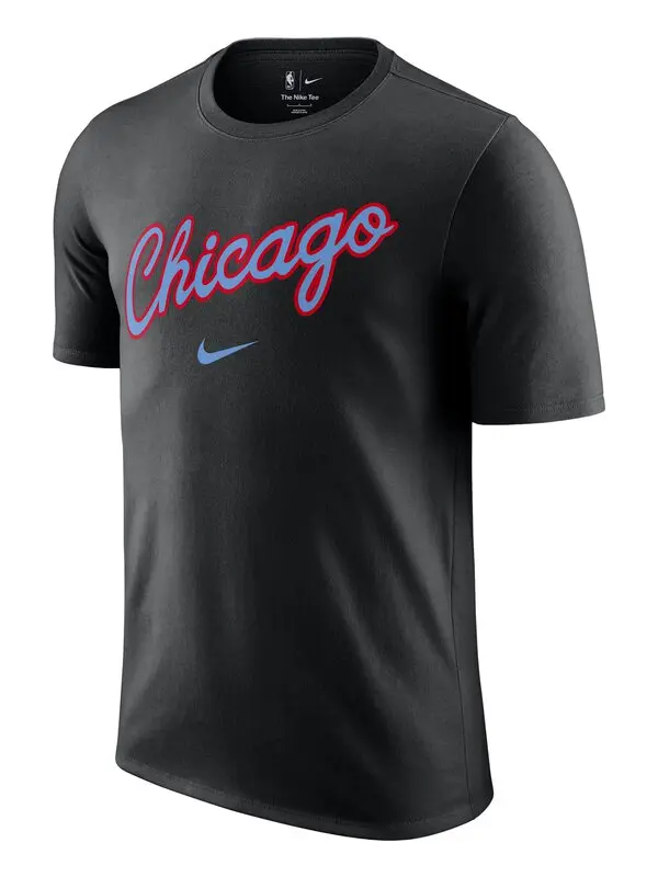 Nike Chicago Bulls Essential City Edition Nba T-shirt - Black