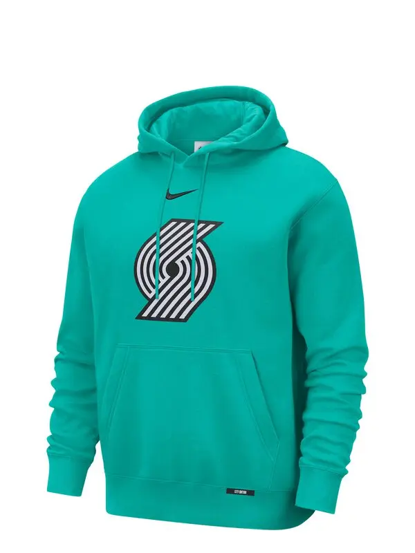 Nike Portland Trail Blazers City Edition Club Hoodie - Green